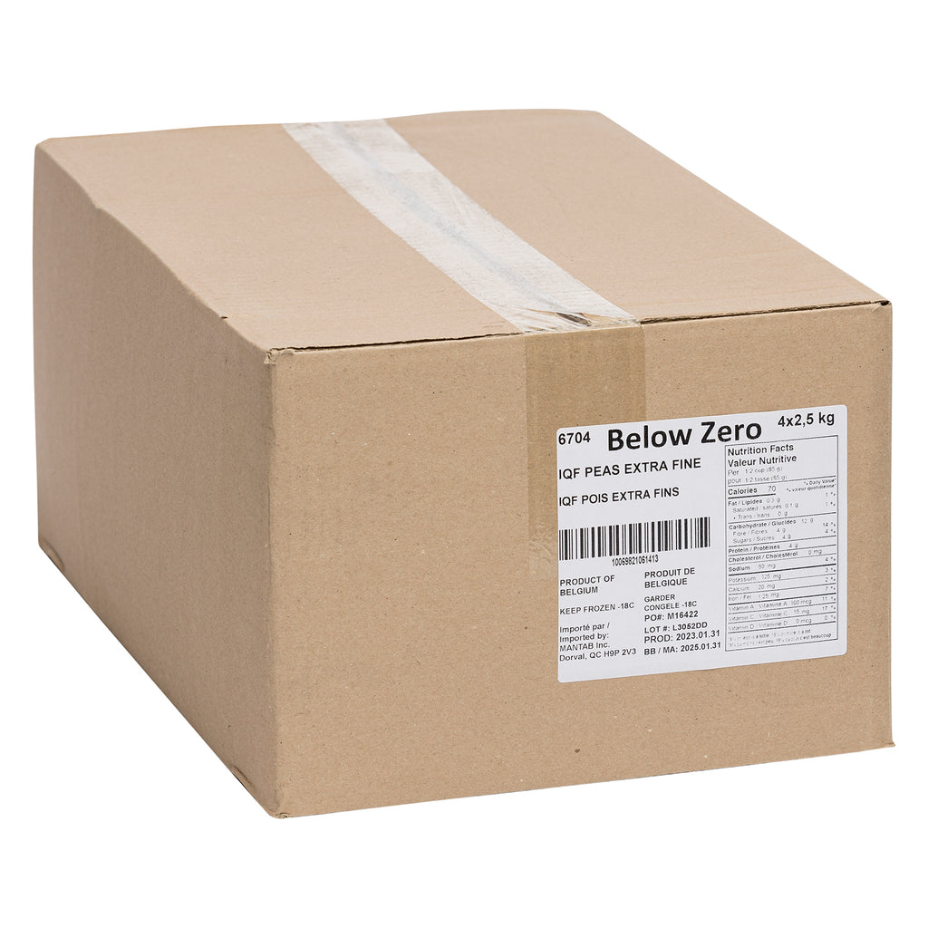 BELOW ZERO Extra fines petit peas – Mantab